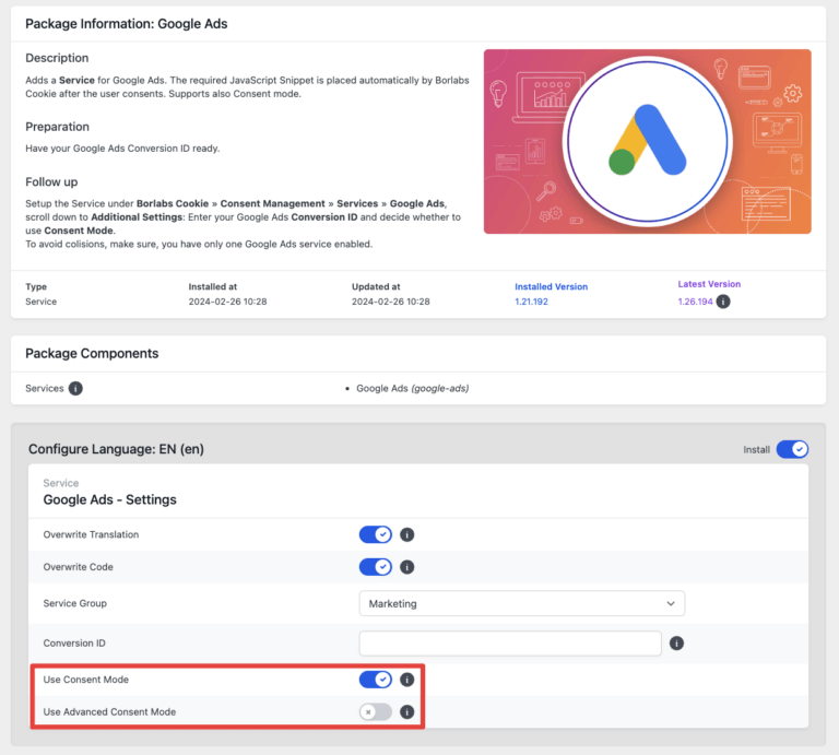 Google Consent Mode v2